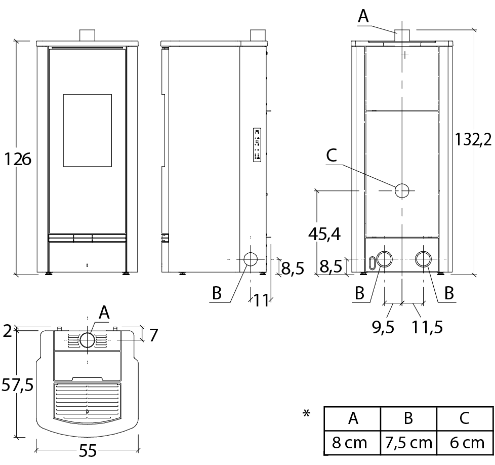 P930 M Top - Calefacción Pellet